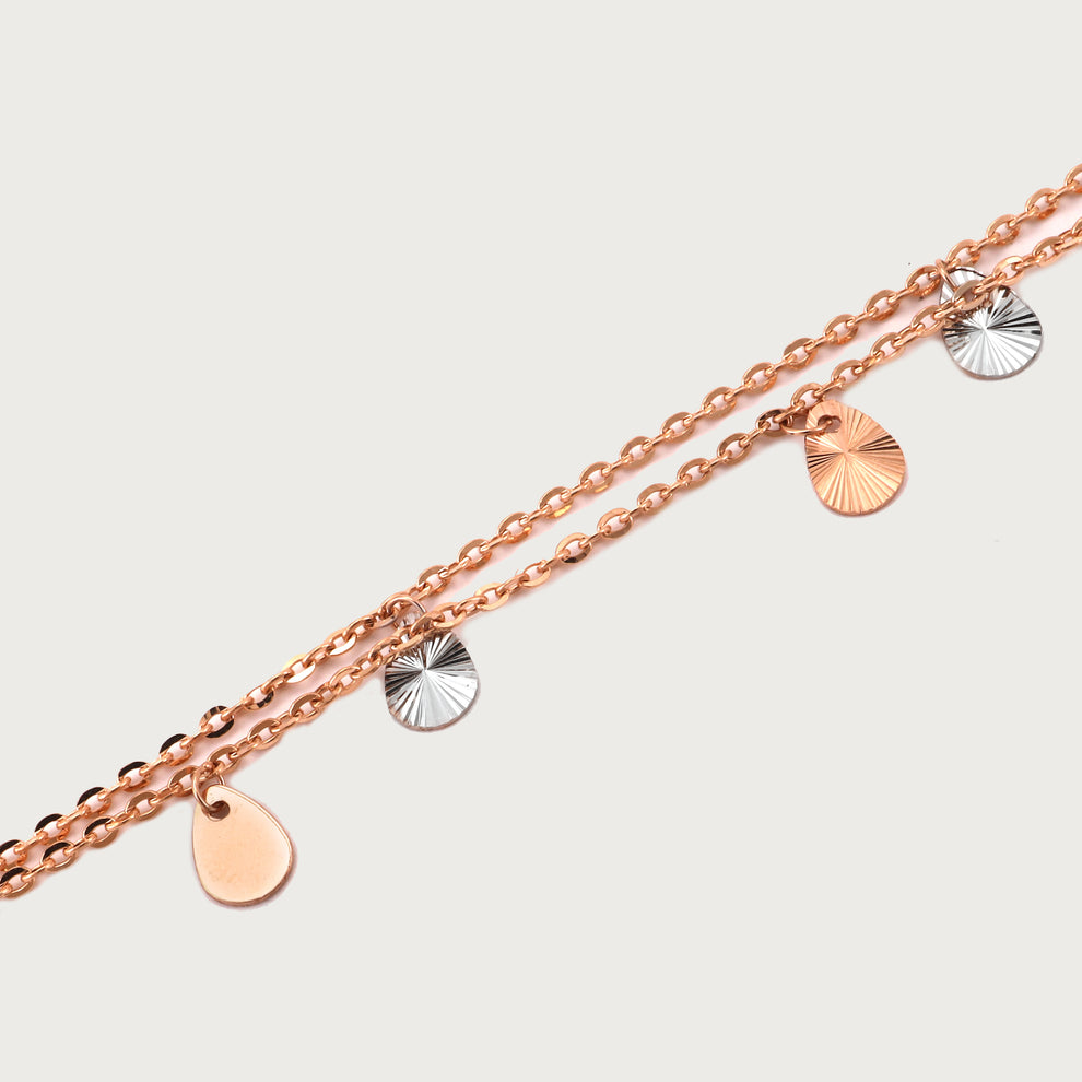 18kt Gold Minimalist Disc Bracelet – Caratly